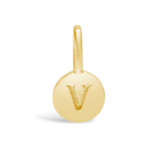 Mini Love Letter Pendent "V" – Stia Jewelry